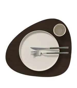 LIND DNA Large Curve Corduroy Placemat - Brown