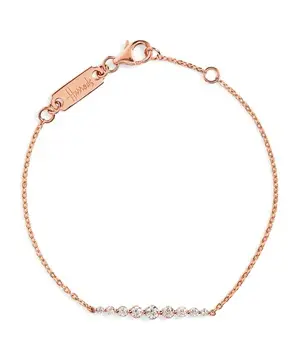 Harrods And Diamond Bracelet - Rose Gold