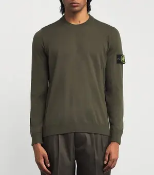 Stone Island Virgin Wool Crew-neck Sweater