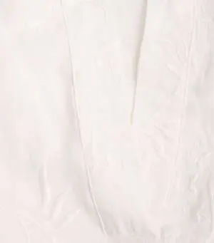 Eleventy Linen Floral-embroidered Blouse