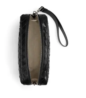 Bottega Veneta Leather Intrecciato Wash Bag