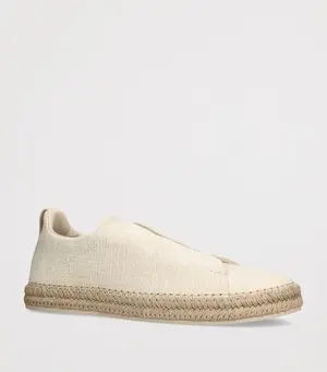 Zegna Canvas Triple Stitch Espadrilles