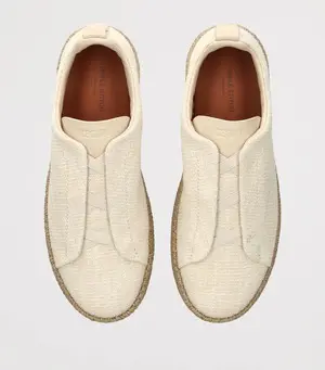 Zegna Canvas Triple Stitch Espadrilles
