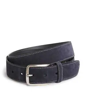 Paul & Shark Suede Belt - Navy