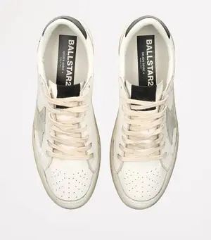 GOLDEN GOOSE Leather Ball Star 2 Sneakers - White
