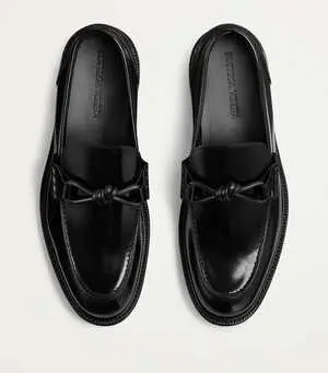 Bottega Veneta Leather Astaire Loafers - Black