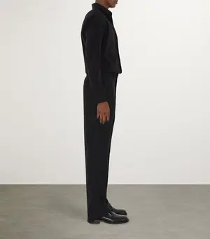 Burberry Stretch-cotton Ekd Shirt - Black