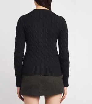 Polo Ralph Lauren Cotton Cable-knit Cardigan - Black
