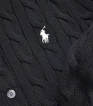Polo Ralph Lauren Cotton Cable-knit Cardigan - Black