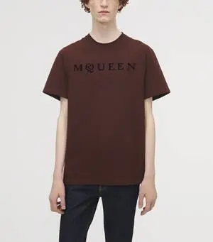 Alexander McQueen Cotton Logo T-shirt - Neutral
