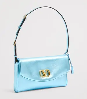 Valentino Garavani Small Leather Shoulder Bag - Blue