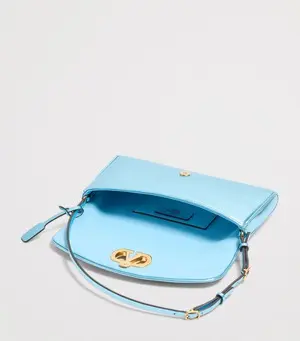 Valentino Garavani Small Leather Shoulder Bag - Blue
