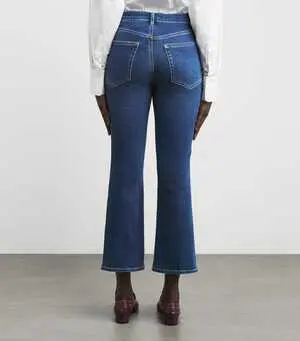 FRAME The Reboot Crop Bootcut Jeans - Blue