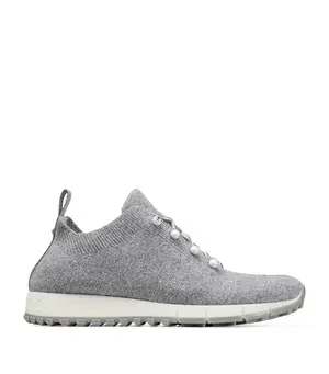 JIMMY CHOO Embellished Veles Sneakers - Grey