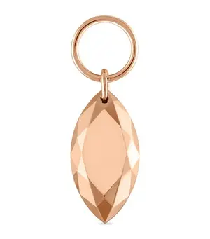 MARIA TASH Faceted Marquise Charm - Rose Gold