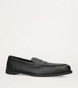 John Lobb Leather Pace Loafers