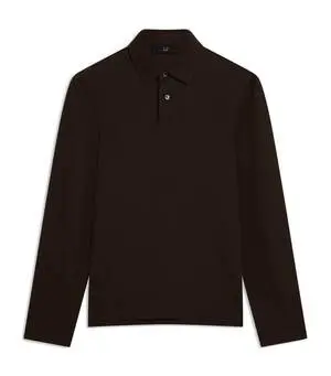 Dunhill Long Sleeve Polos For Men