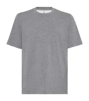 Men's Brunello Cucinelli Gray T-shirts