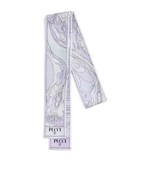 Emilio Pucci Silk Printed Scarf - Purple