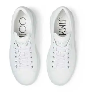 JIMMY CHOO Diamond Light Maxi Leather Sneakers