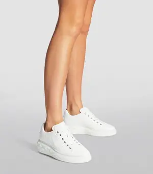 JIMMY CHOO Diamond Light Maxi Leather Sneakers