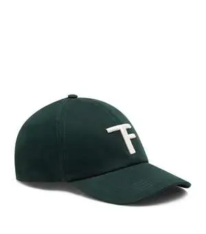 TOM FORD Twill Baseball Cap - Green