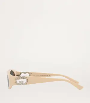 Gucci Injected Gg1660s Sunglasses - Beige
