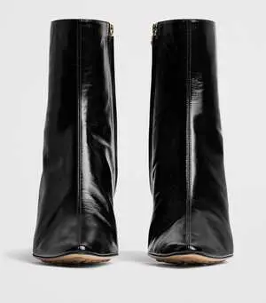Bottega Veneta Leather Sofia Ankle Boots 60 - Black