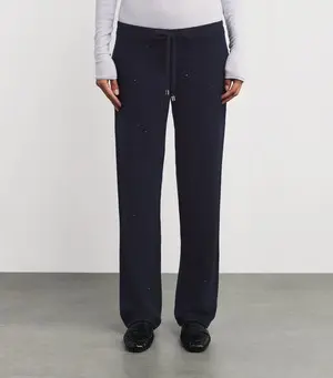 WILLIAM SHARP Cashmere Crystal-embellished Sweatpants