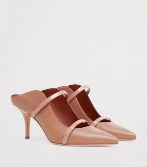 MALONE SOULIERS Leather Maureen Mules - Nude