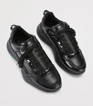 Kurt Geiger Leather Royston Sneakers - Black