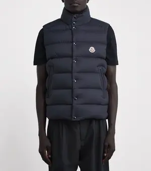 Moncler Padded Down Gilet - Blue
