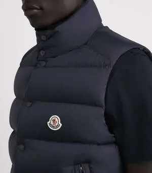 Moncler Padded Down Gilet - Blue