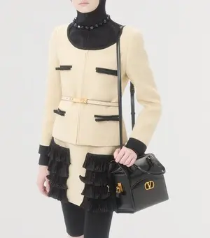 Valentino Garavani Virgin Wool-blend Jacket - Beige