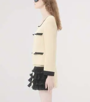 Valentino Garavani Virgin Wool-blend Jacket - Beige