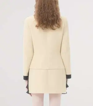 Valentino Garavani Virgin Wool-blend Jacket - Beige