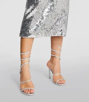 Rene Caovilla Embellished Cleo Sandals - Silver