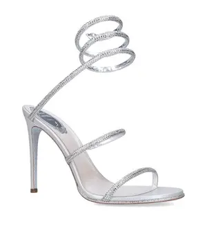 Rene Caovilla Embellished Cleo Sandals - Silver
