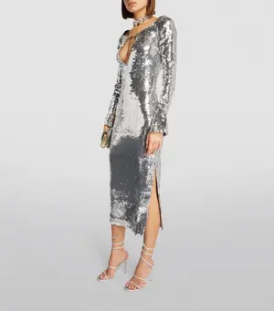 Rene Caovilla Embellished Cleo Sandals - Silver