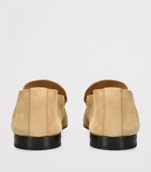 THE ROW Suede Loafers