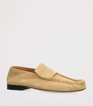 THE ROW Suede Loafers