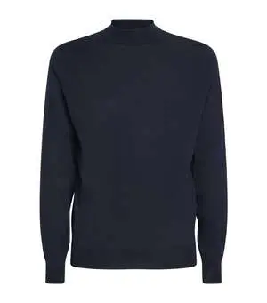 John Smedley Merino Wool Harcourt Sweater - Navy