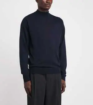 John Smedley Merino Wool Harcourt Sweater - Navy