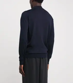 John Smedley Merino Wool Harcourt Sweater - Navy
