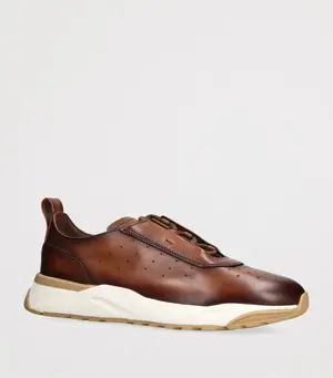 Santoni Leather Innova Sneakers