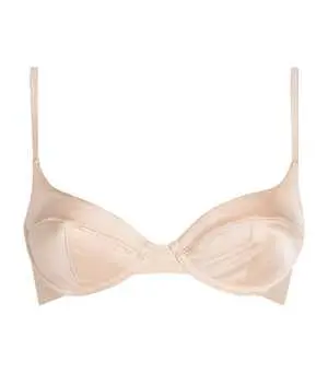 Kiki De Montparnasse Stretch-silk Tous Les Jours Demi Bra - Pink