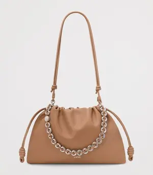 Loewe Large Leather Flamenco Shoulder Bag - Brown