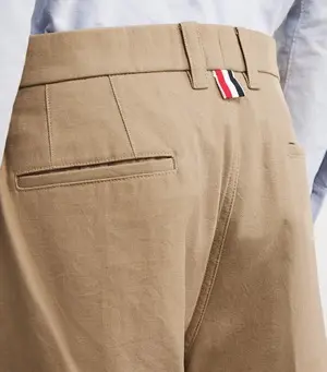 Thom Browne Cotton Cargo Trousers - Beige