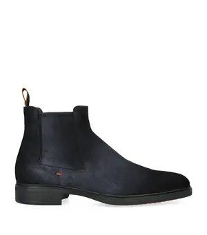 Santoni Suede Chelsea Boots