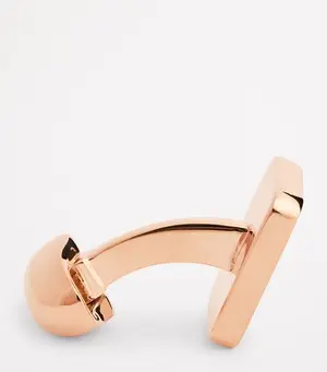 BABETTE WASSERMAN LONDON Rose Gold-plated Key Stone Cufflinks